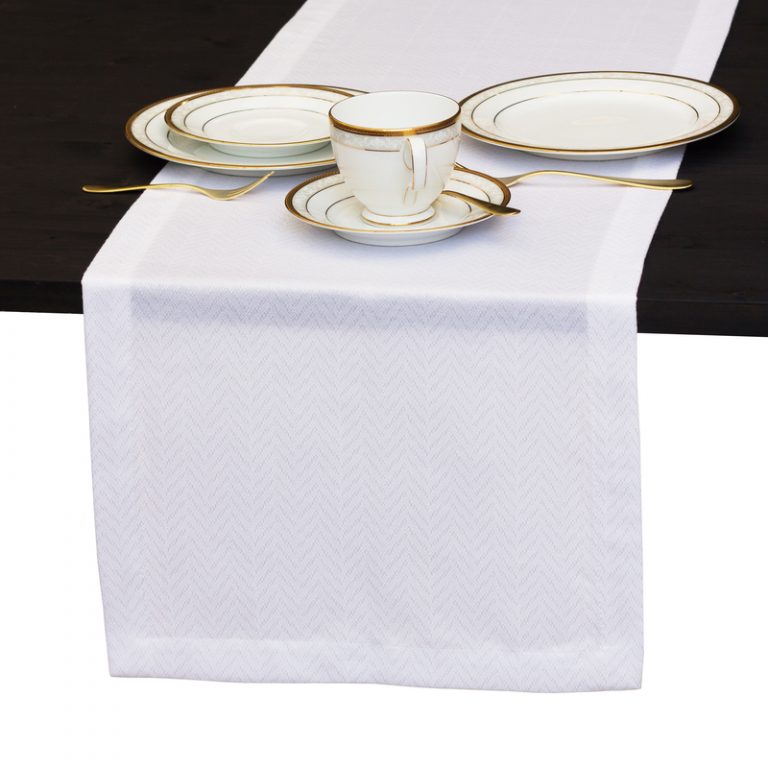 White Table Runner 72 inch, Waterproof Dresser Scarf, Outdoor Coffee ...